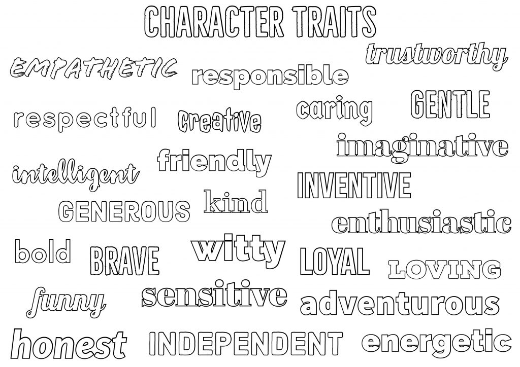 FREE PRINTABLE COLOURING PAGE CHARACTER TRAITS - MAKING MEMORIES MAGICAL